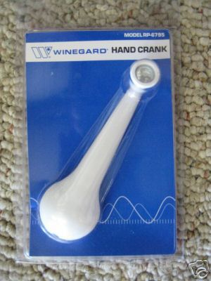 Winegard white elevation crank handle – RV Options